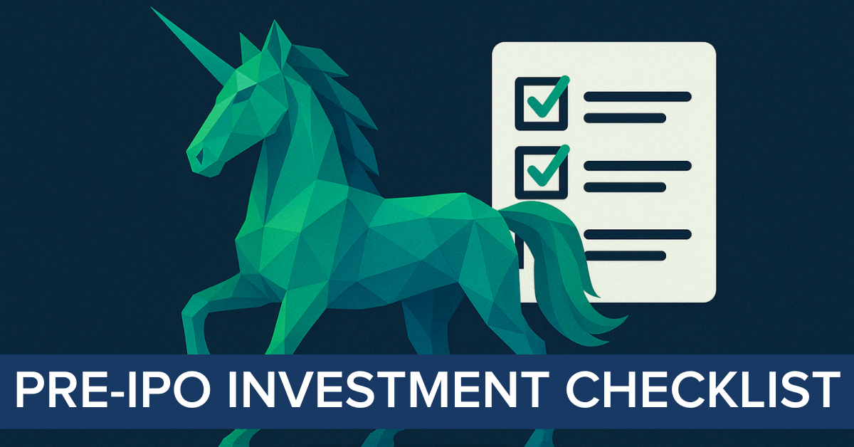 Free Pre-IPO Investment Checklist & Venture Secondaries Guide